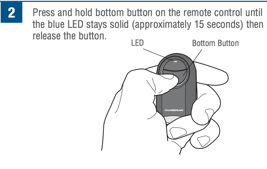 How to program Chamberlain universal mini remote control?