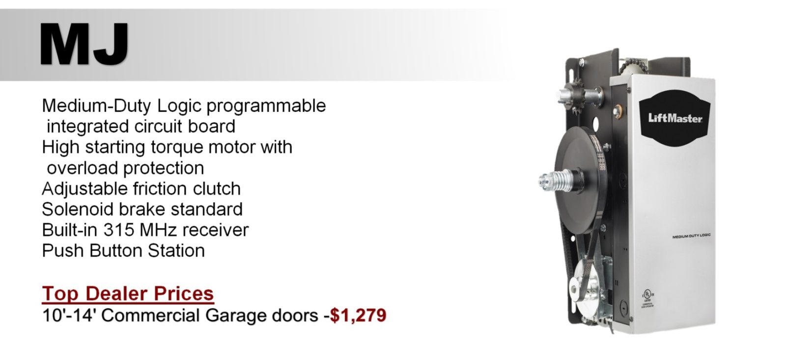 Commercial Garage Door Openers - Same Day Installation