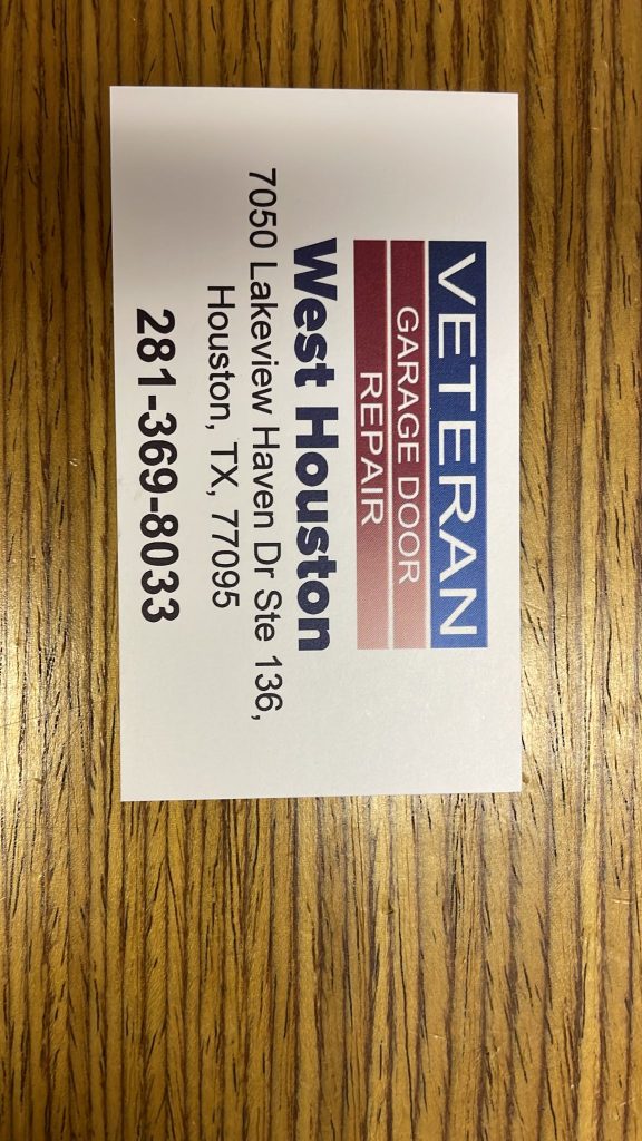 Veteran Garage Door Repair Of West Houston TX | No Drive Up Fee | 281 ...