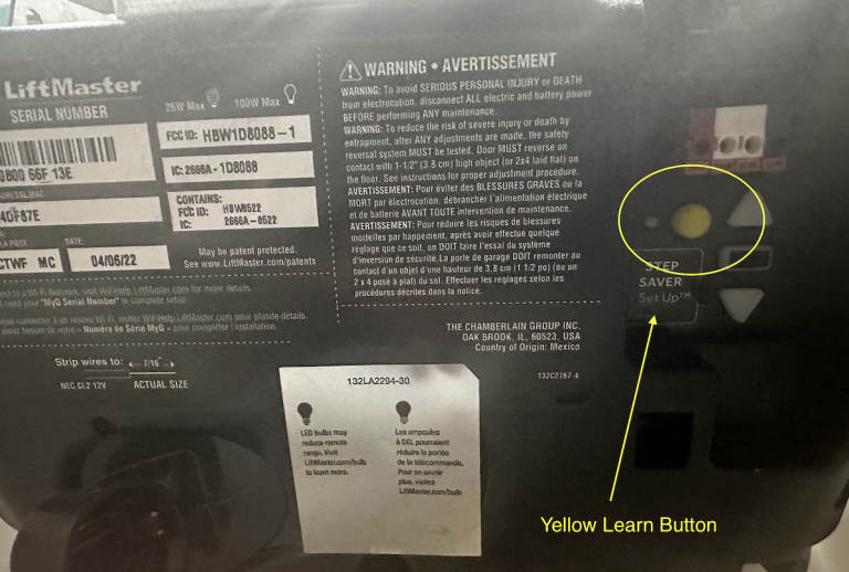 Programming Instructions for Genie Universal Keypad